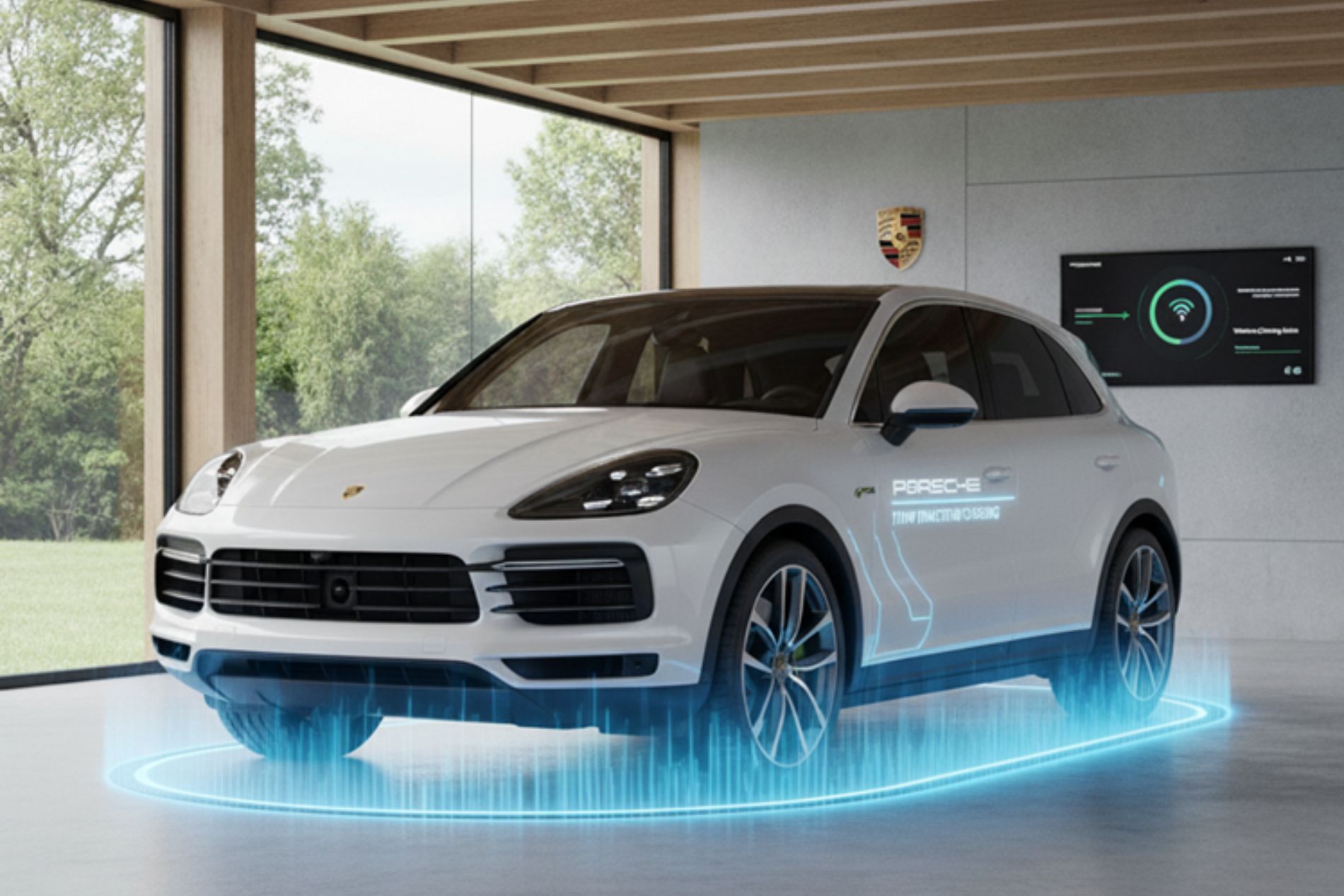Porsche Launches 11kW Wireless EV Charging for Cayenne